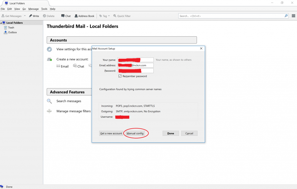 How to setup your NCKCN email account using an email client on Desktop ...